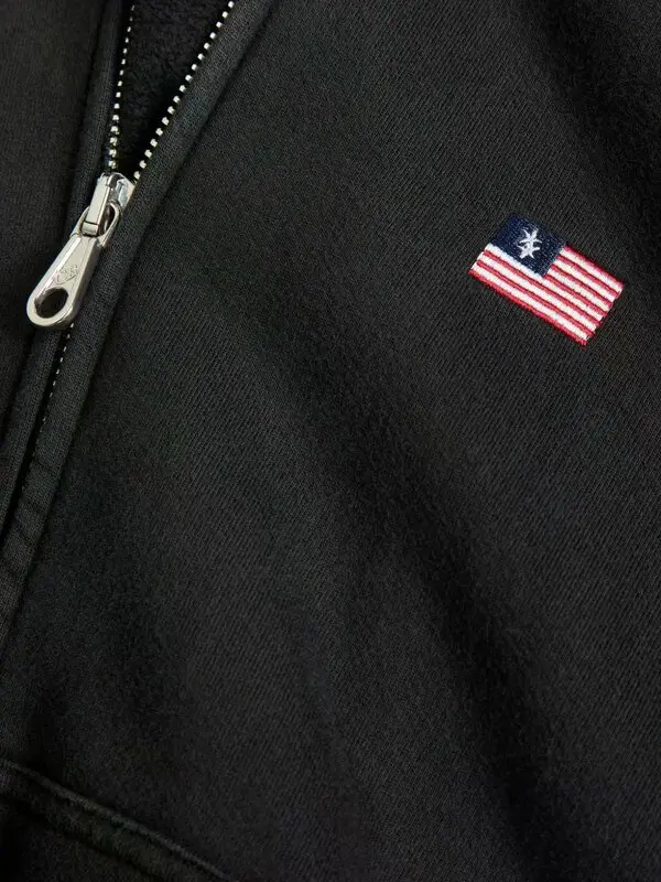 COLE BUXTON Logo-patch Zip-up Hoodie