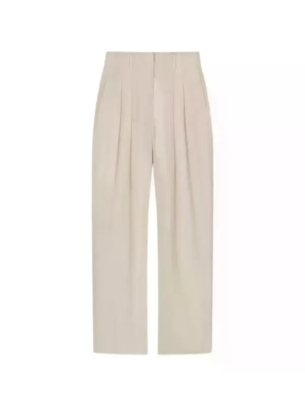 Nanushka Hettie Pleated Barrel-leg Trousers - Neutrals