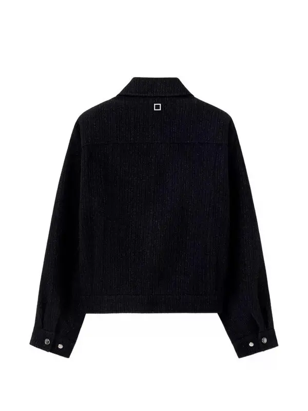 WOOYOUNGMI Logo Plaque Zip-up Jacket