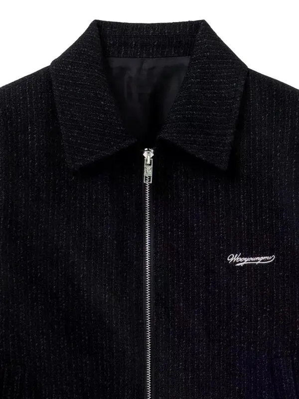 WOOYOUNGMI Logo Plaque Zip-up Jacket