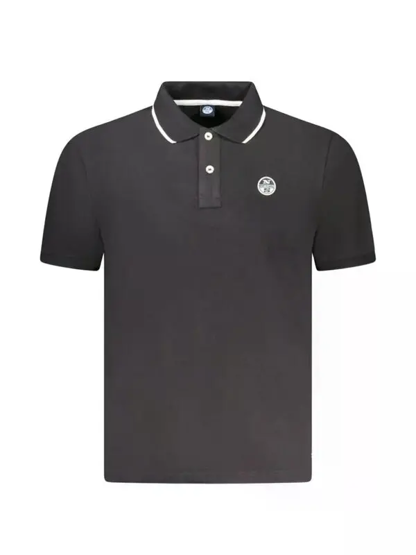 NORTH SAILS Logo-patch Polo Shirt - Black