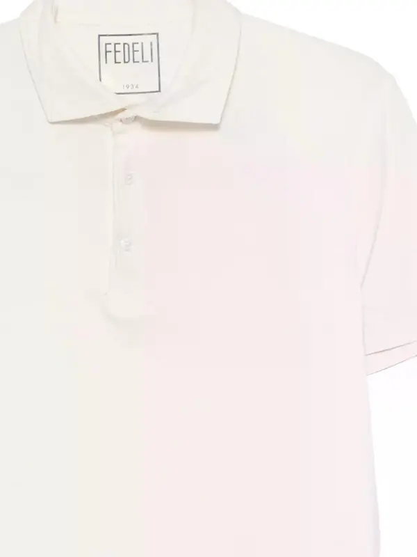 Fedeli Short-sleeve Polo Shirt - Neutrals