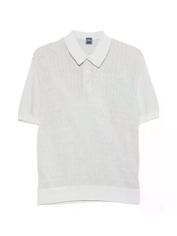 Fedeli Textured-knit Polo Shirt