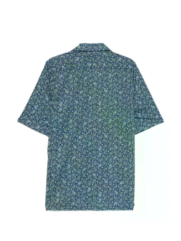 ORIAN Paisley-print Short-sleeve Shirt
