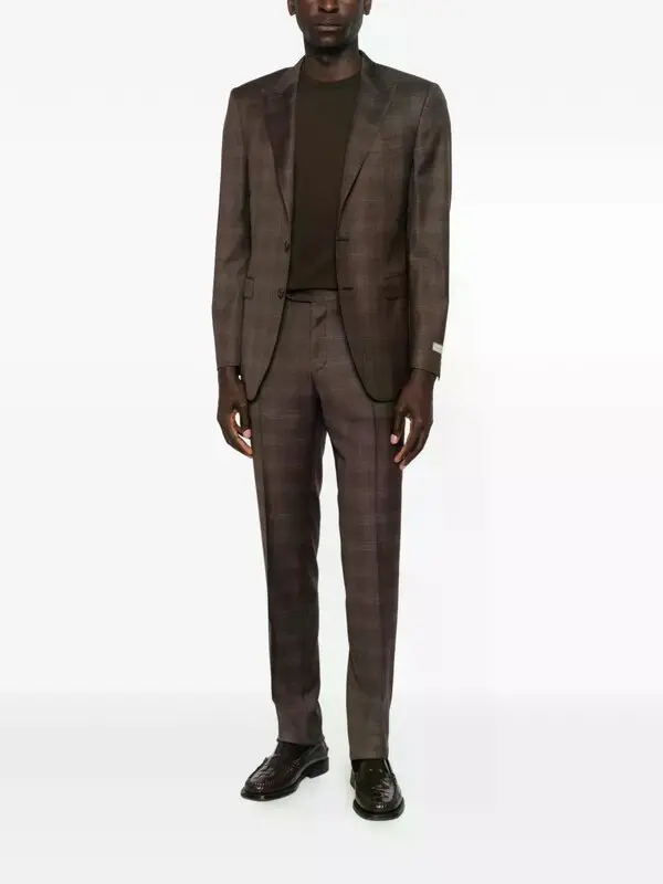 Canali Checked Suit