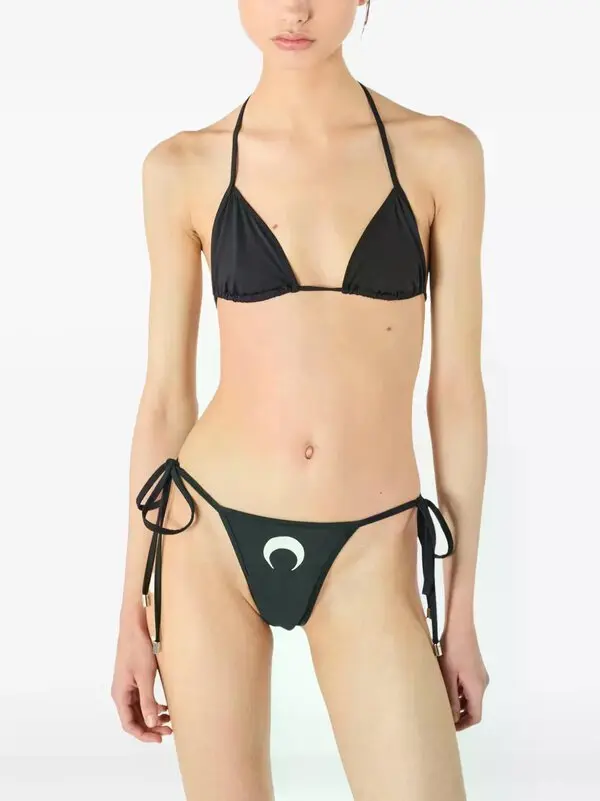 MARINE SERRE Moon-print Triangle Bikini Set