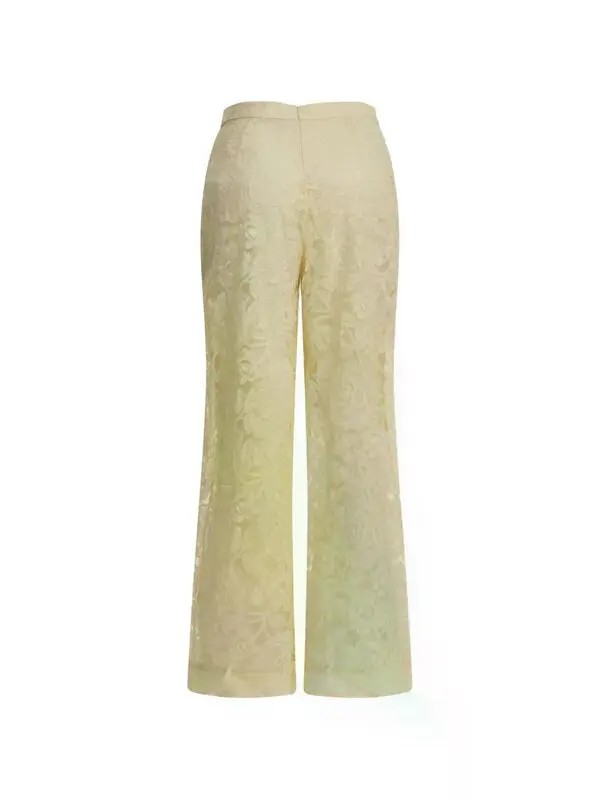Zimmermann Floral Lace Wide Leg Trousers
