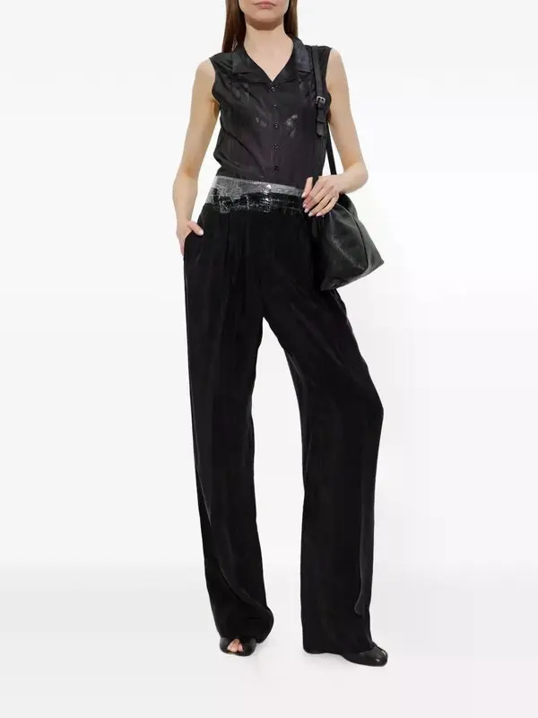 MAISON MARGIELA Sleeveless Polo Blouse