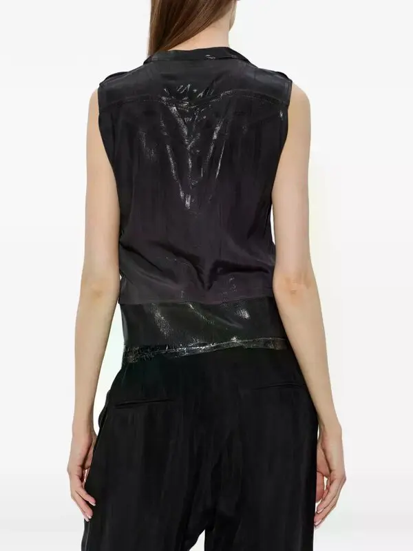 MAISON MARGIELA Sleeveless Polo Blouse