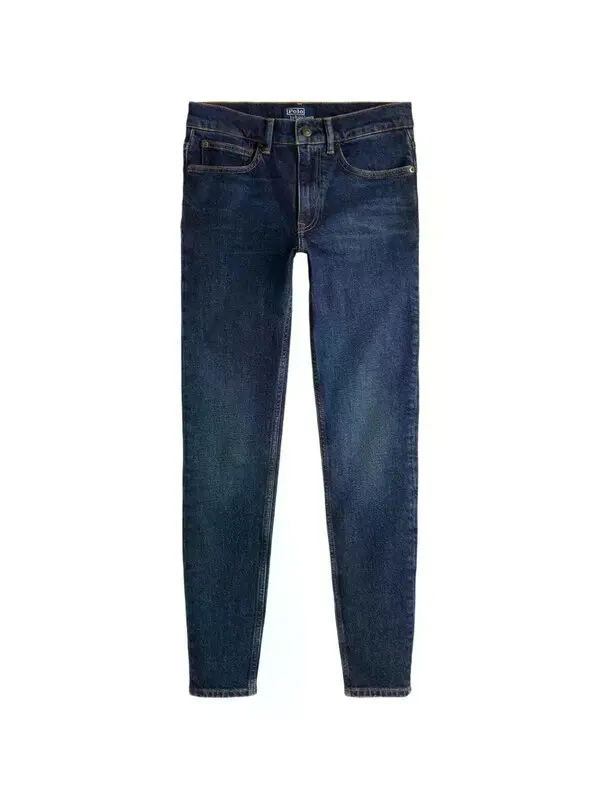 Polo Ralph Lauren Contrast-stitching Skinny Jeans - Blue