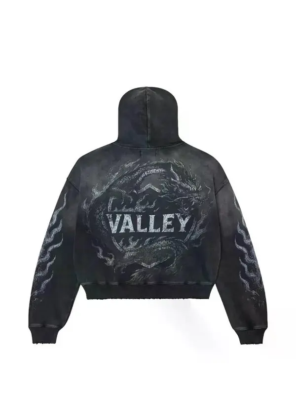 VALE FOREVER Serpent Faded-effect Hoodie