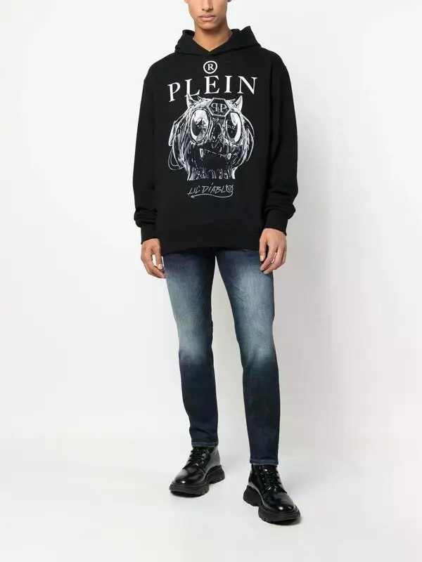 Philipp Plein Graphic-print Pullover Hoodie