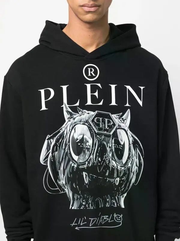 Philipp Plein Graphic-print Pullover Hoodie