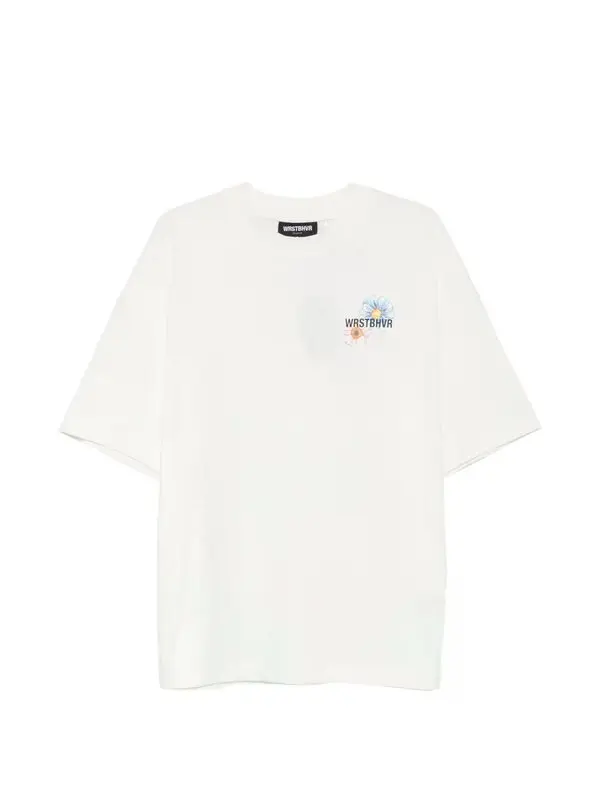 WRSTBHVR Olin Graphic-print Drop-shoulder T-shirt