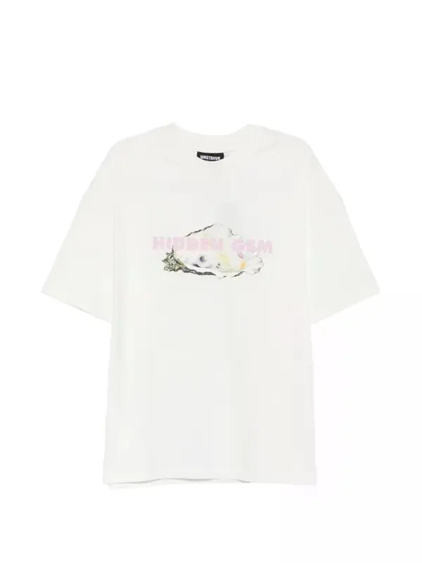 WRSTBHVR Graphic Print T-shirt - Neutrals