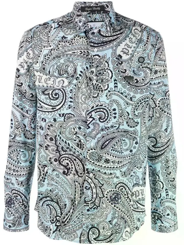 Philipp Plein Paisley-print Long-sleeved Shirt