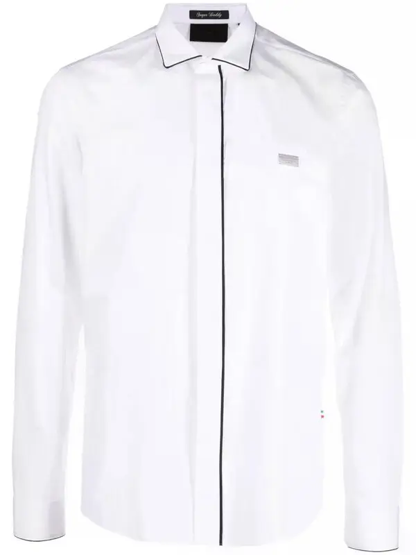 Philipp Plein Sugar Daddy Contrasting-trim Shirt