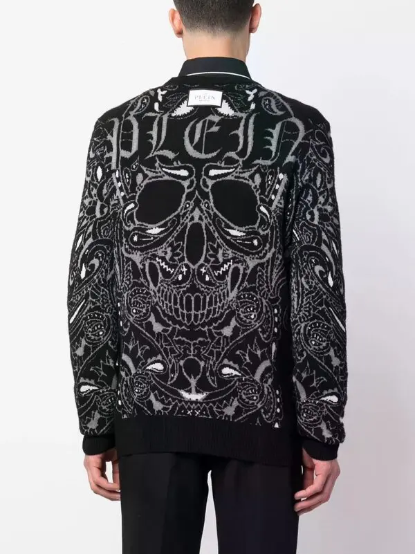 Philipp Plein Paisley Print Cashmere-silk Jumper