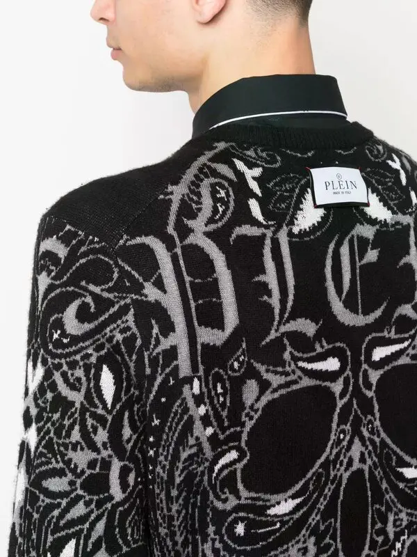 Philipp Plein Paisley Print Cashmere-silk Jumper