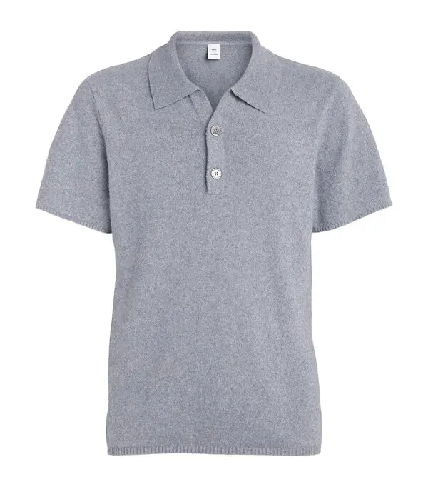 WON HUNDRED Knitted Jonas Polo Shirt - Grey