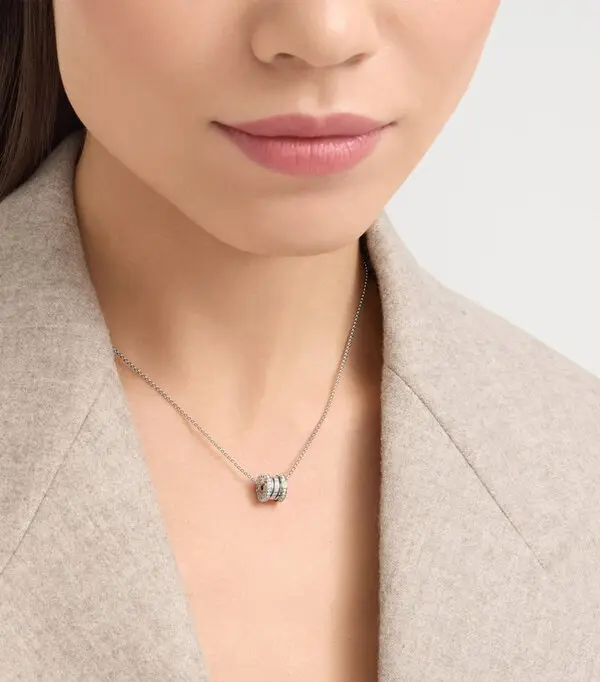 BVLGARI B.zero1 18kt Gold Diamond Pendant Necklace