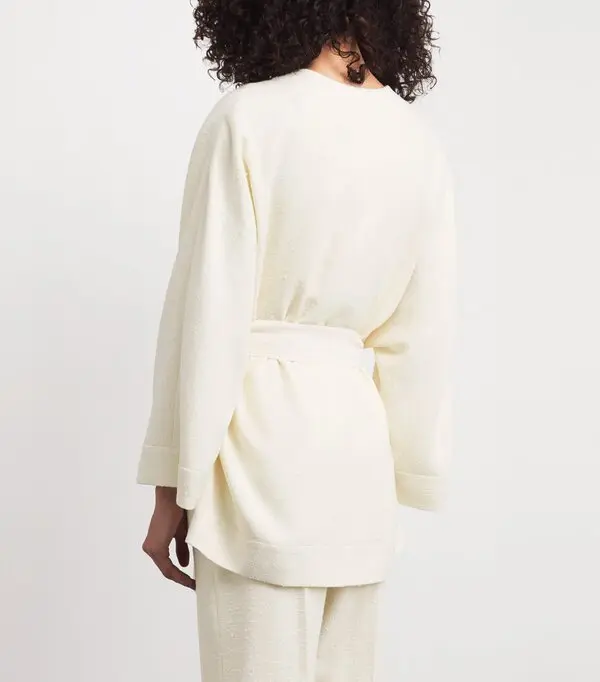 NOMADISSEM Wool-silk-linen Blend Jacket