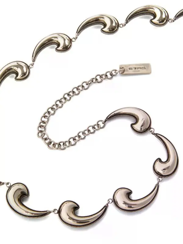 Etro Mini Paisley Necklace - Silver