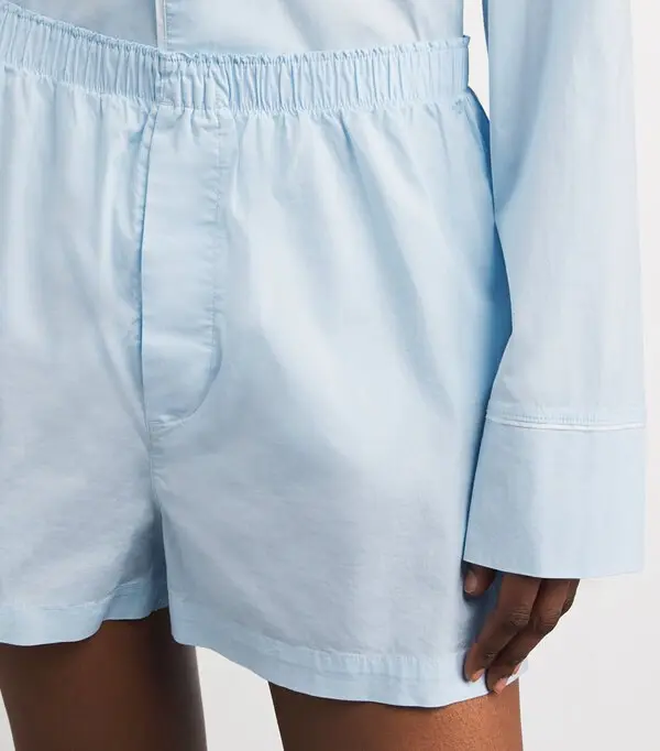 SKIMS Stretch-cotton Sleep Pyjama Set - Blue