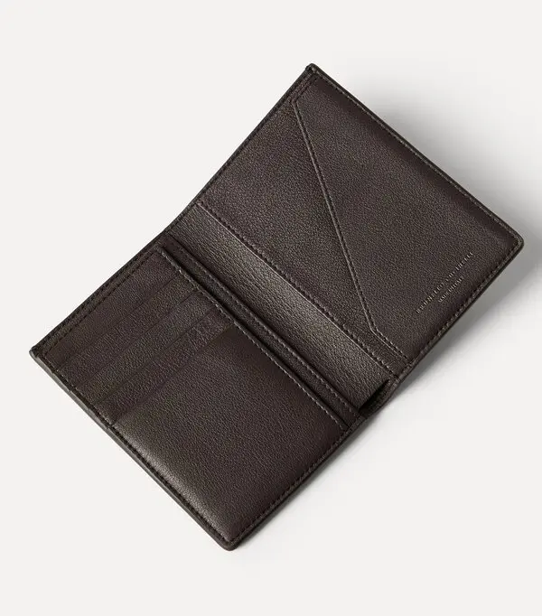 Brunello Cucinelli Leather Bifold Card Holder