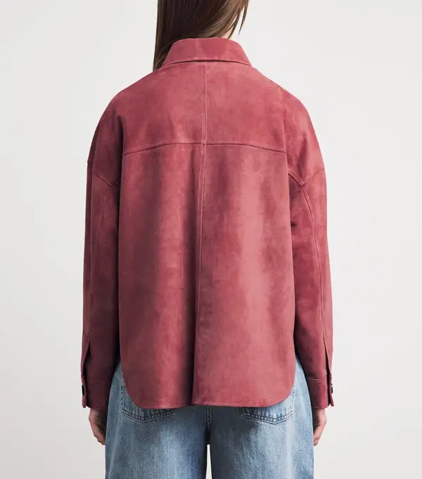 ARMA Kaylee Suede Shacket - Pink