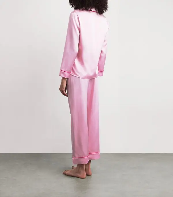 MANITO Mulberry Silk Macaron Pyjamas - Pink
