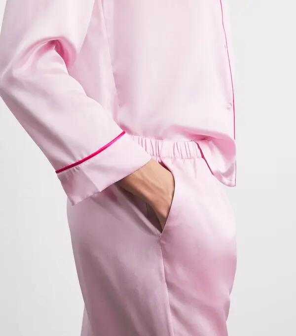 MANITO Mulberry Silk Macaron Pyjamas - Pink