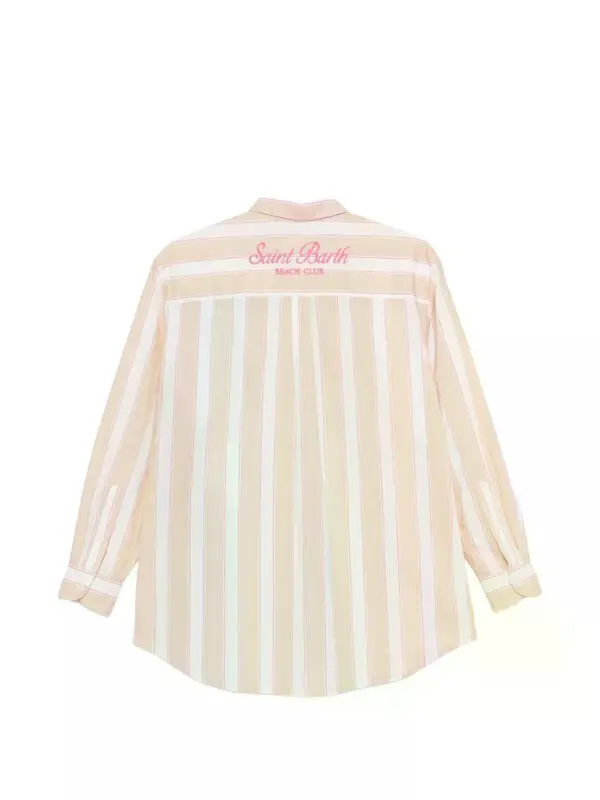 MC2 SAINT BARTH Striped Shirt With Embroidered Logo