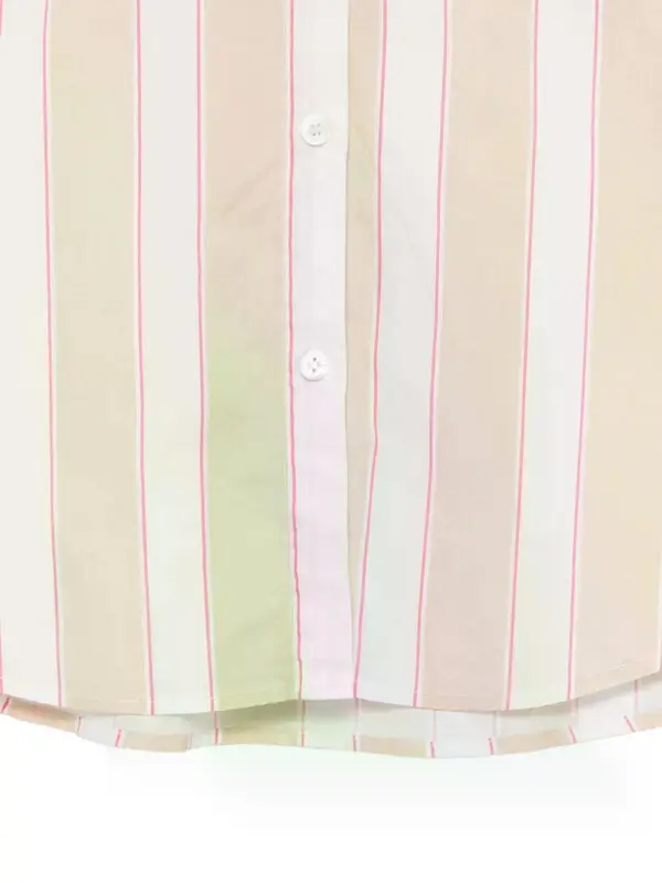 MC2 SAINT BARTH Striped Shirt With Embroidered Logo