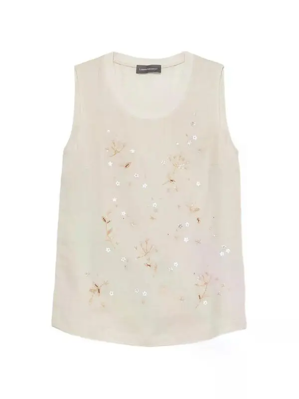 Lorena Antoniazzi Sleeveless Embellished Top