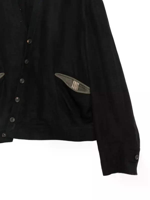 ZIGGY CHEN Asymmetrical Panelled V-neck Jacket