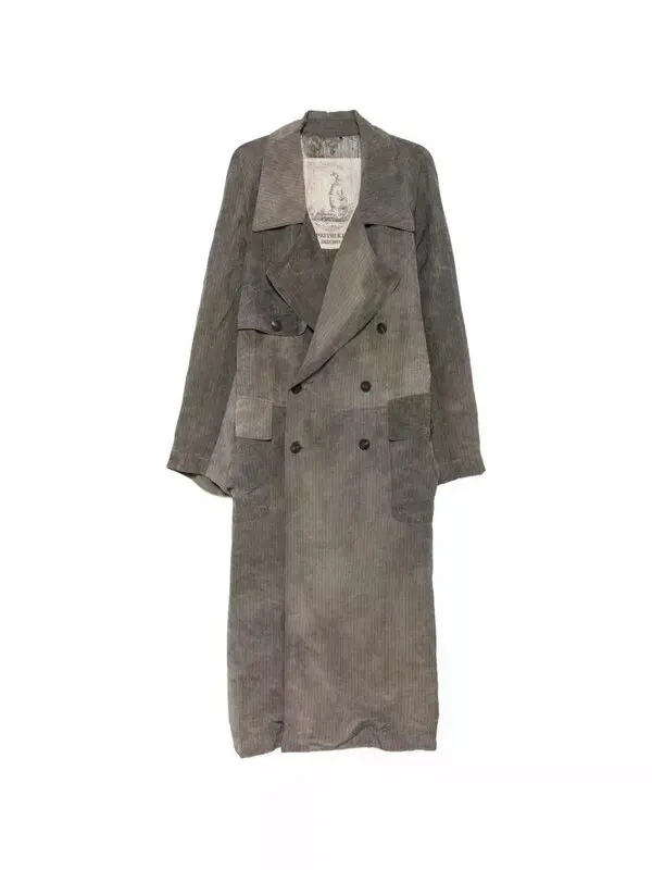 ZIGGY CHEN Double-breasted Pinstripe Coat