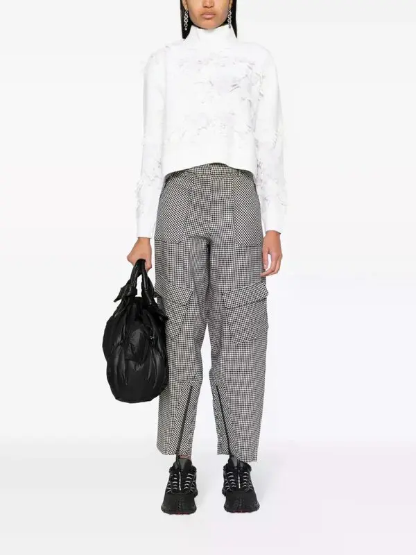 Iceberg Houndstooth-pattern Tapered Trousers