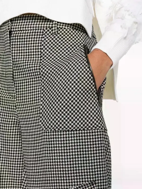 Iceberg Houndstooth-pattern Tapered Trousers