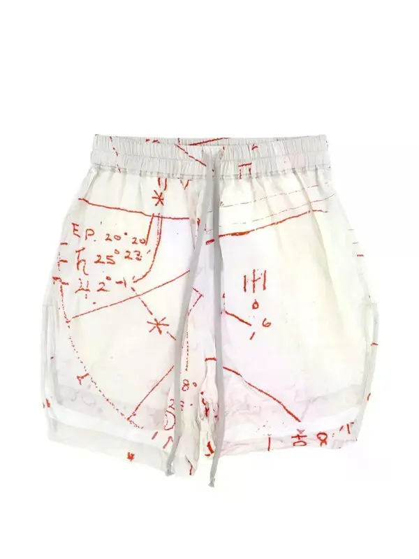 Rick Owens Graphic-print Drawstring Boxers - Neutrals