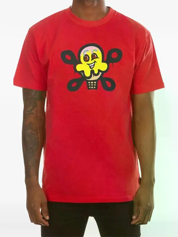 ICECREAM Graphic-print Short-sleeve T-shirt - Red