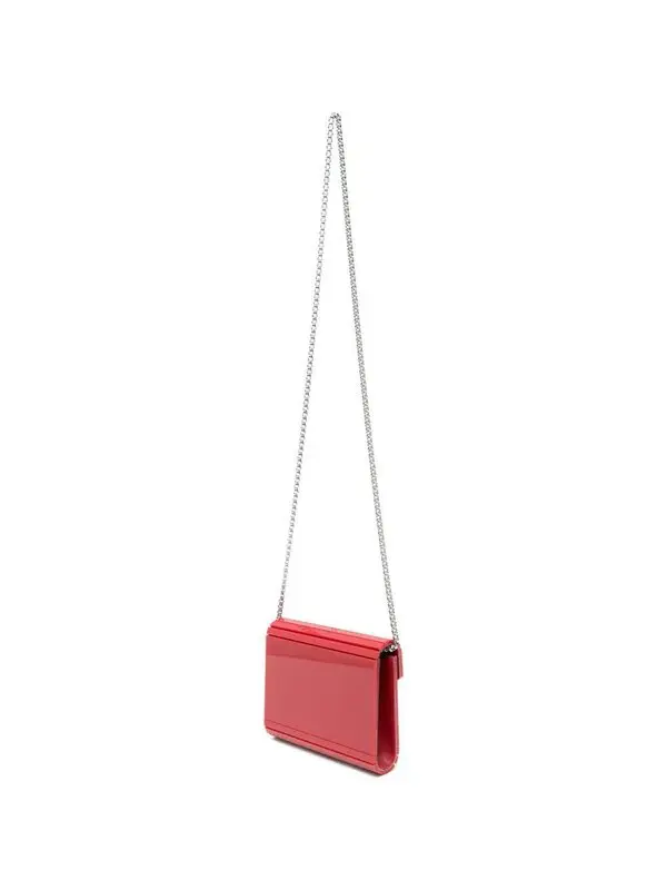JIMMY CHOO Candy Logo-detail Clutch - Red