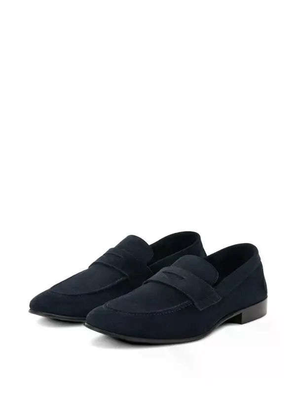 Boggi Milano Suede Loafers - Blue