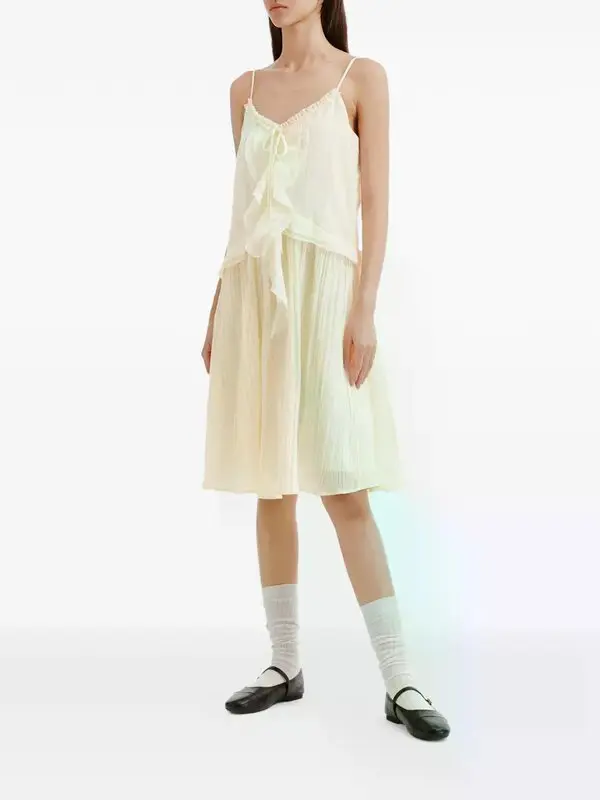 B+AB Ruffled Pleated Mini Dress