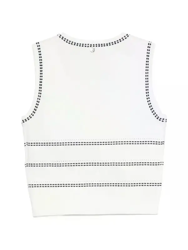 Liu Jo Contrast Stitch Knit Top