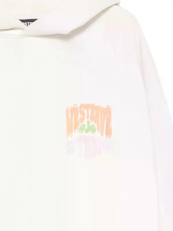 WRSTBHVR Flynn Graphic-print Hoodie - Neutrals