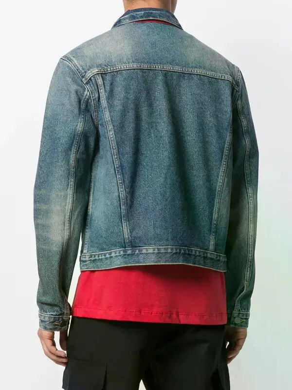 424 Denim Jacket With Frayed Detail