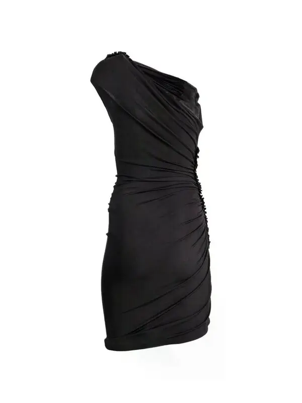 Atlein Asymmetric Ruched Dress