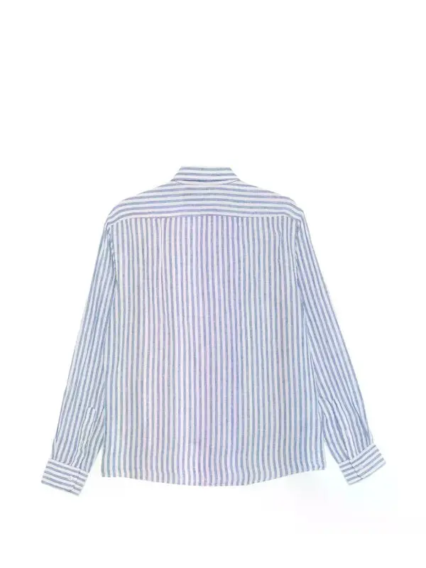 BOSS Vertical-stripe Linen Shirt