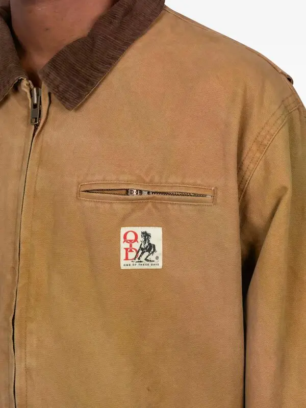 ONE OF THESE DAYS Prairie Canvas Bomber Jacket - Neutrals